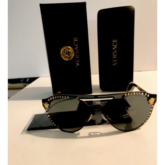 Versace | Accessories | Versace 59mm Aviator Sunglasses | Poshmark
